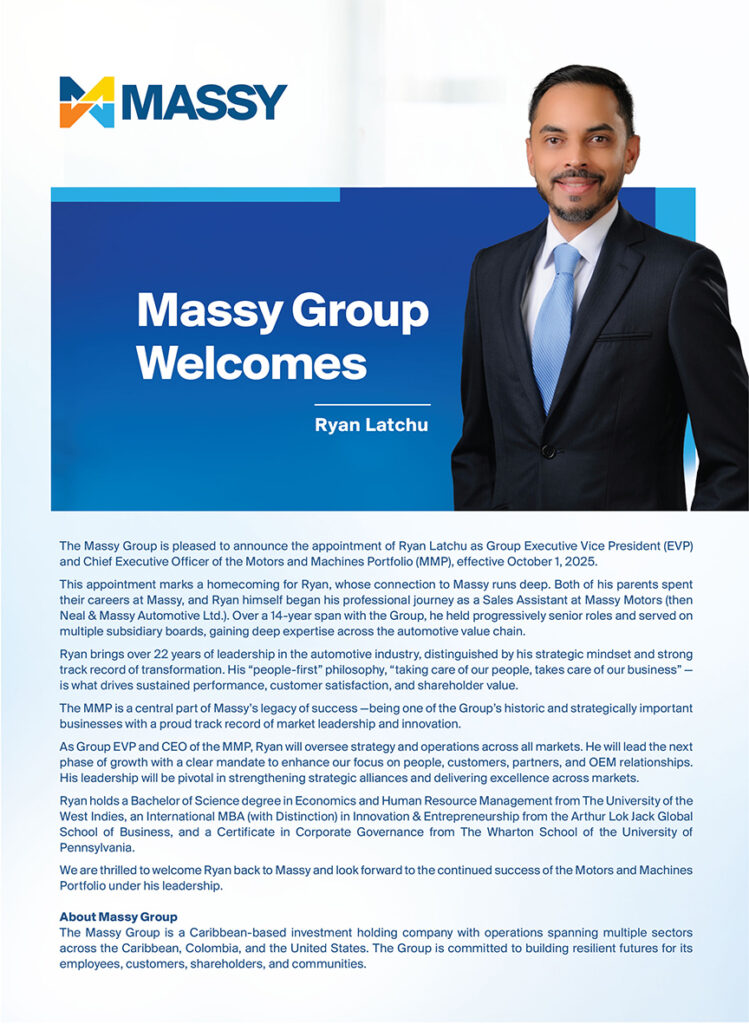 Massy Group Welcomes Ryan Latchu – Massy Group